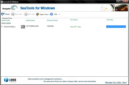 SeaTools – Hard disk diagnostic tool kit from Seagate
